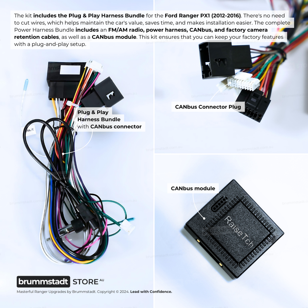 Ford Ranger 2012-2015 PX - Premium Head Unit Upgrade Kit: Radio Infota ...