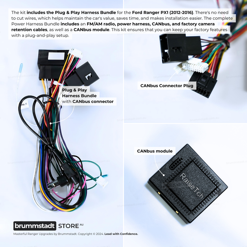 Ford Ranger 2012-2015 PX - Premium Head Unit Upgrade Kit: Radio Infota ...