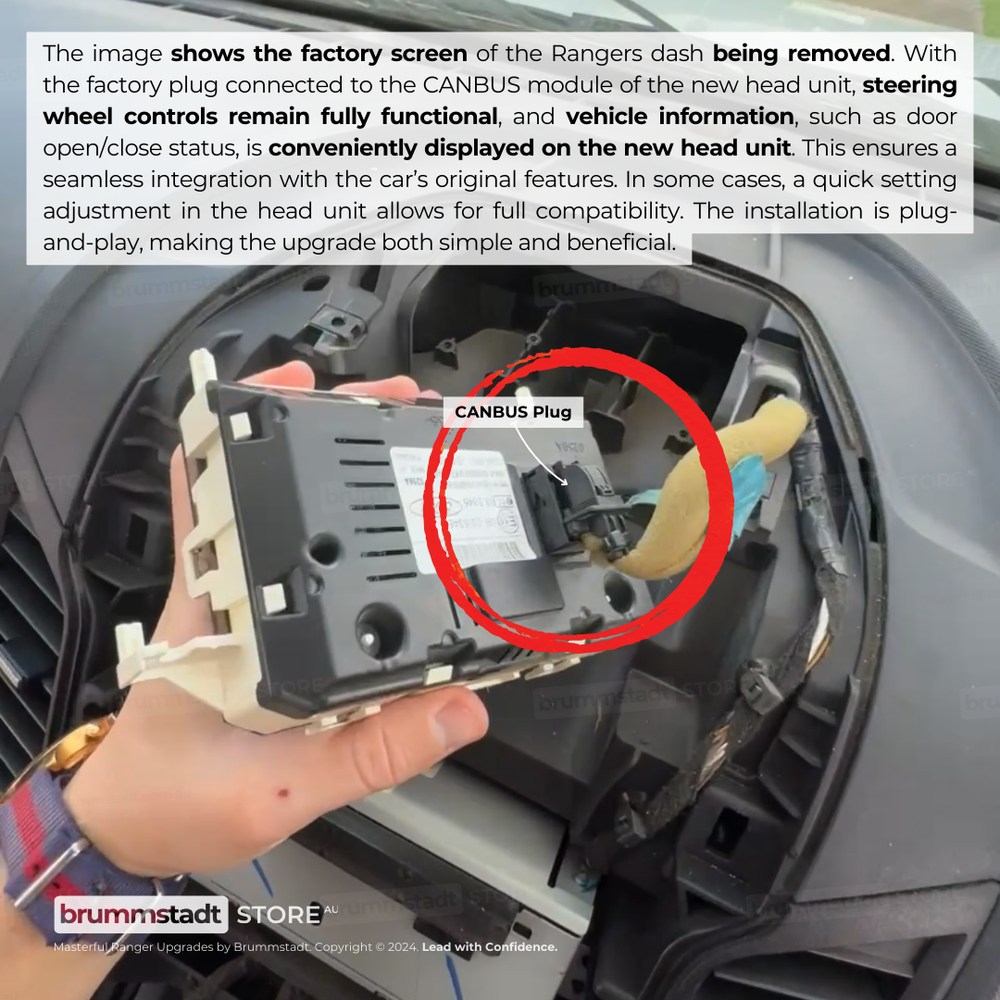 Ford Ranger 2012-2015 PX - Premium Head Unit Upgrade Kit: Radio Infota ...