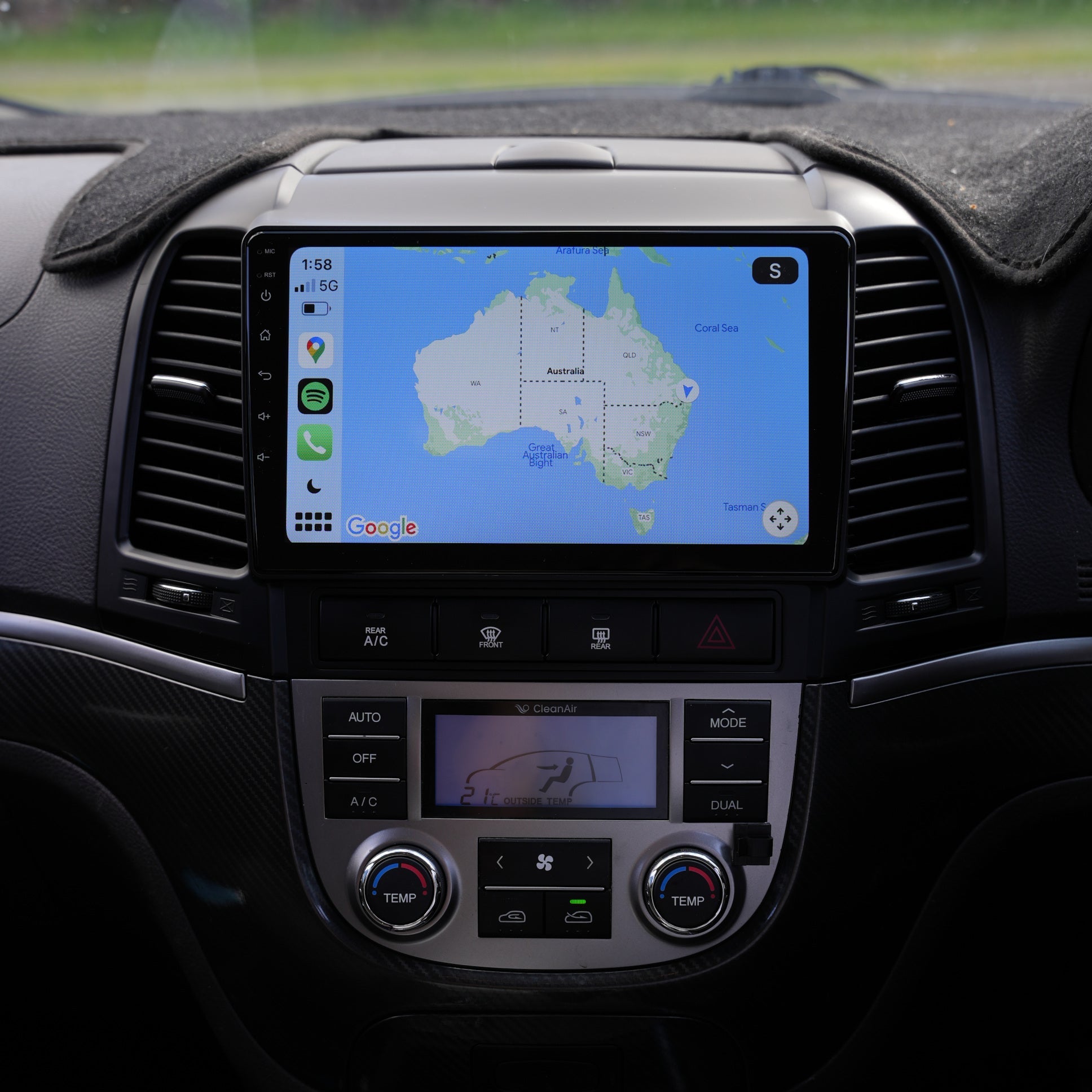 Hyundai Santa Fe 2006-2012- Premium Head Unit Upgrade Kit: Radio Infot ...